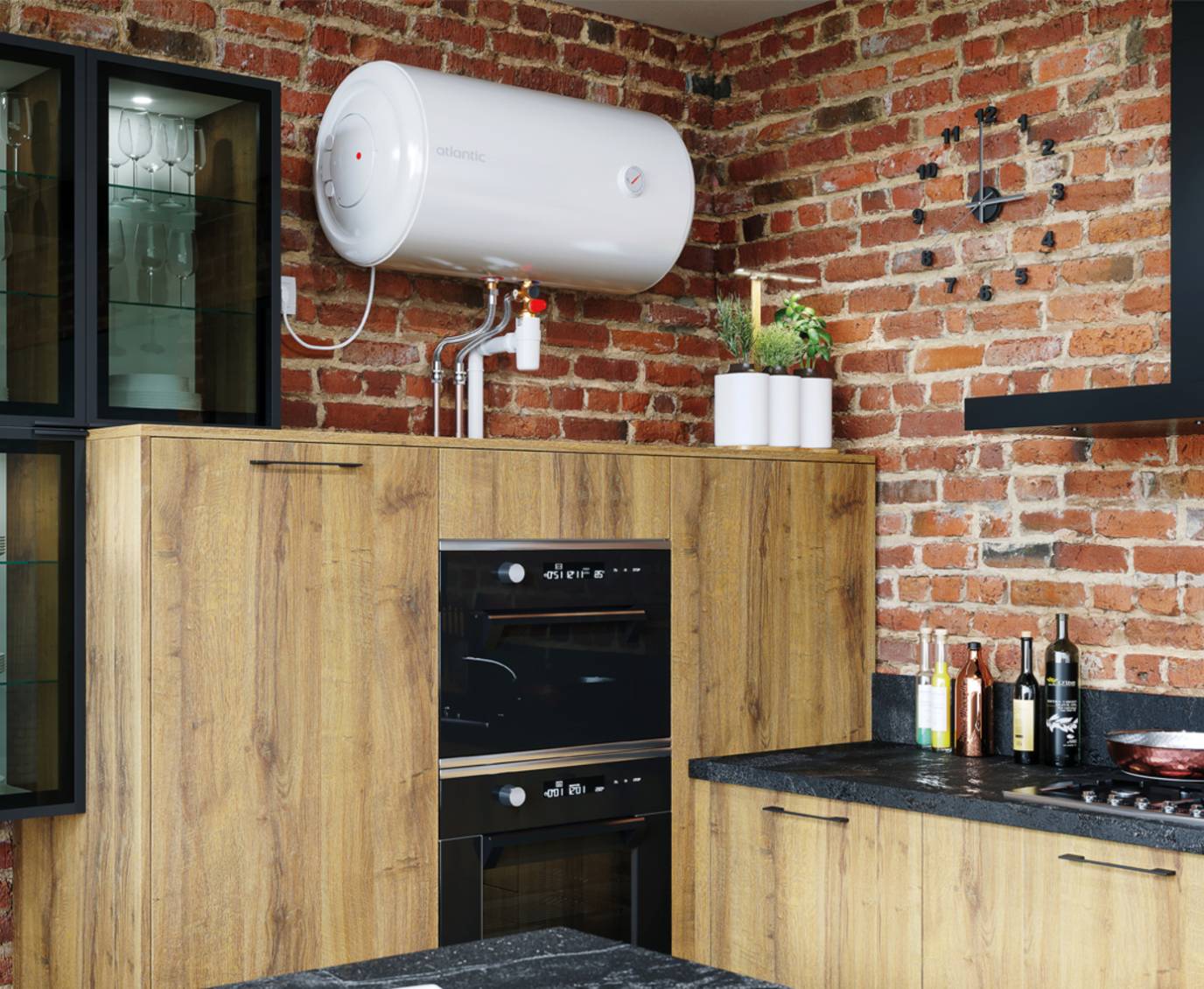 Electric water heater equipped with a magnesium anode: E-series - Atlantic