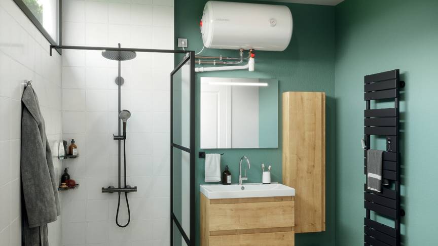 Electric water heater equipped with a magnesium anode: E-series - Atlantic